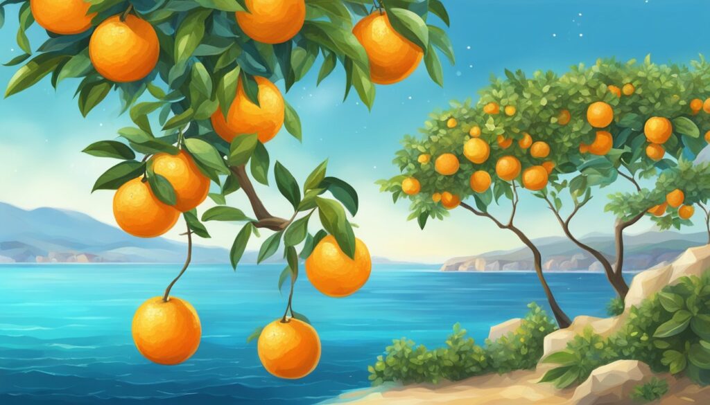 50+ Orange Fruit Tree Garden Illustration Backgrounds (Free, High-Res ...