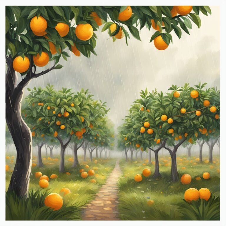 50+ Orange Fruit Tree Garden Illustration Backgrounds (Free, High-Res ...