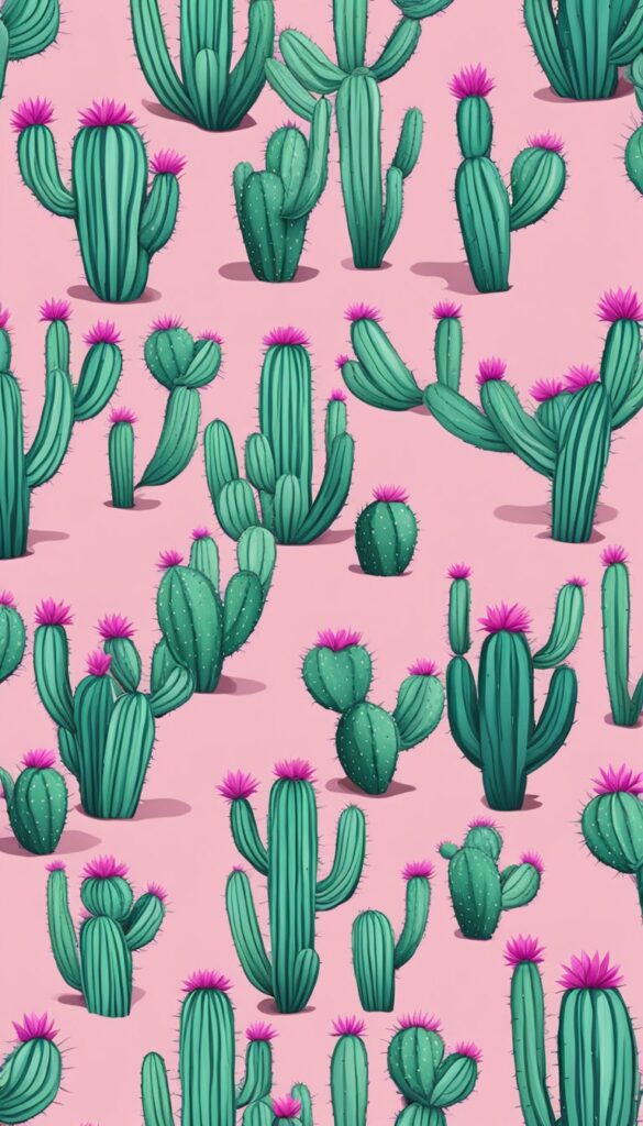 80+ Cute Cactus Illustration Backgrounds, Wallpapers, Patterns (Free ...