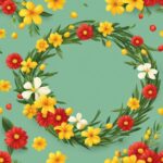 70+ Spring Wreath Illustration Ideas (Free, High-Res) - Trails and Freedom