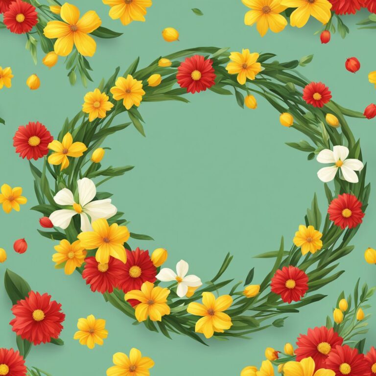 70+ Spring Wreath Illustration Ideas (Free, High-Res) - Trails and Freedom