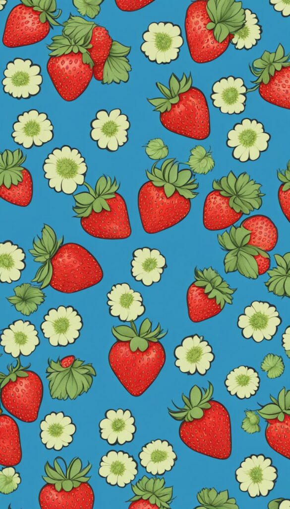 40+ Strawberry Pattern Background Illustrations (Free, High-Res ...