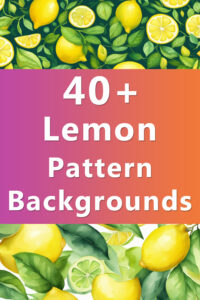 40+ Lemon Pattern Background Illustrations (Free Download) - Trails and ...