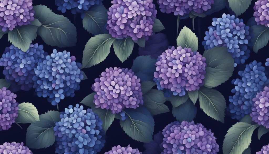 50+ Hydrangea Flower Pattern Background Illustrations (Free Download ...