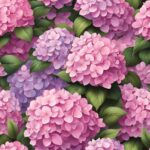 50+ Hydrangea Flower Pattern Background Illustrations (Free Download ...
