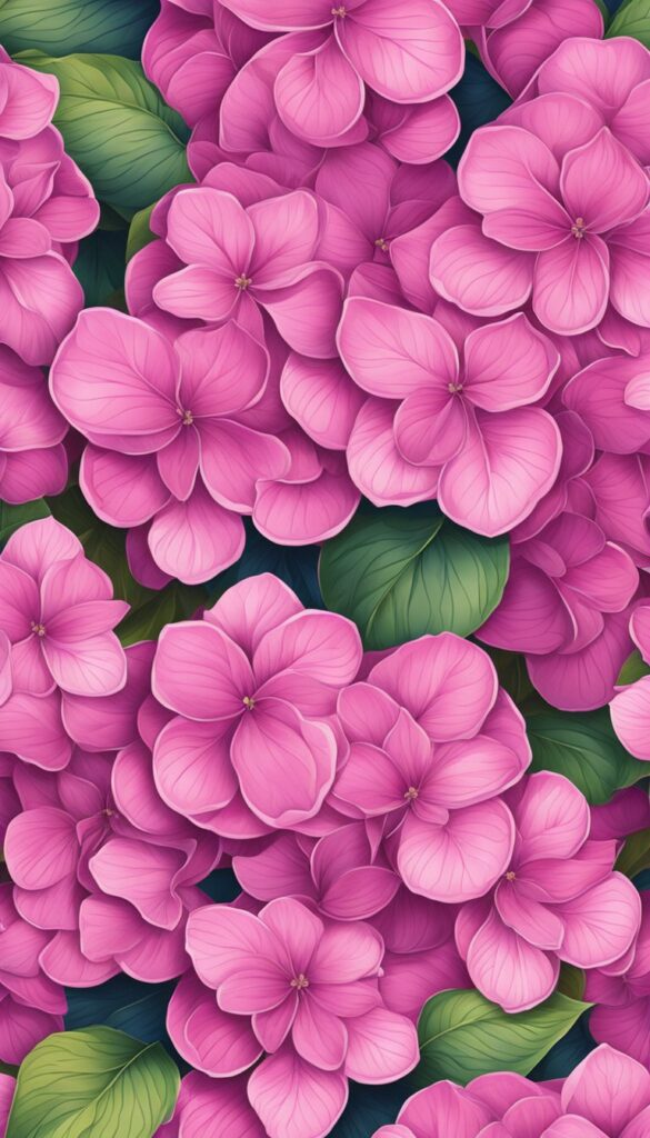 50+ Hydrangea Flower Pattern Background Illustrations (Free Download ...