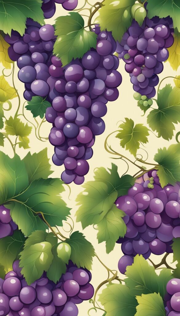 50+ Grape Vine Pattern Background Illustrations (Free, High-Res ...