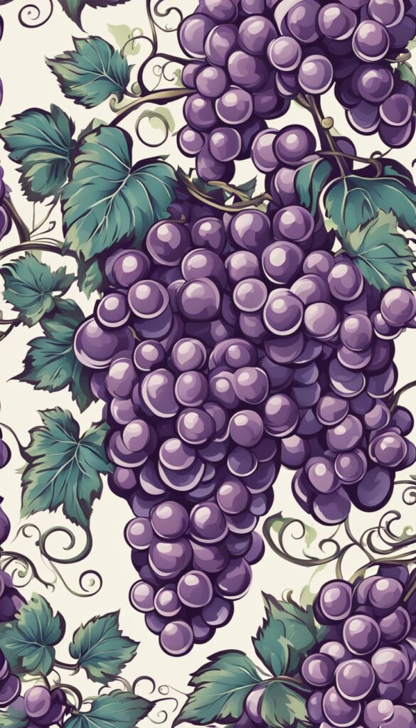 50+ Grape Vine Pattern Background Illustrations (Free, High-Res ...