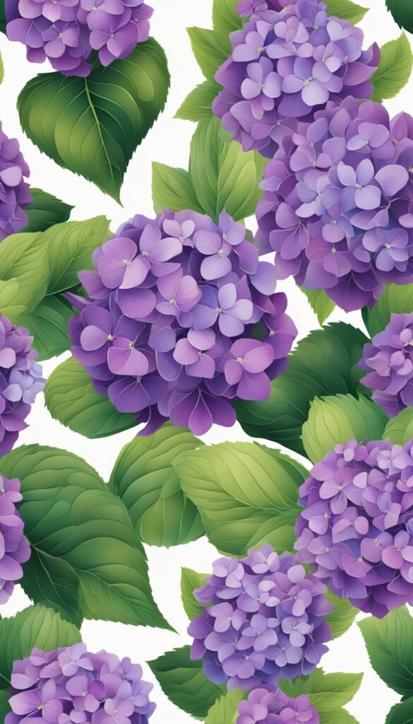 50+ Hydrangea Flower Pattern Background Illustrations (Free Download ...