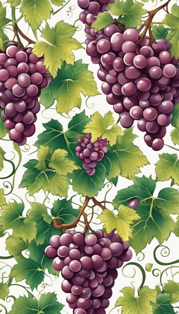 50+ Grape Vine Pattern Background Illustrations (Free, High-Res ...