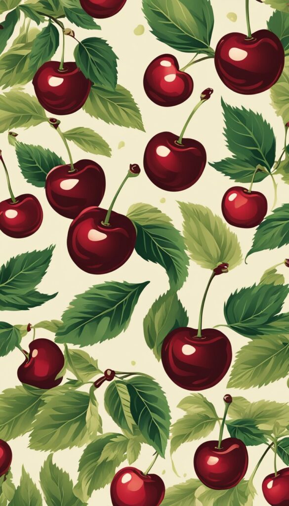 40+ Cherry Fruit Patterns, Backgrounds, Wallpapers, Illustrations (Free ...