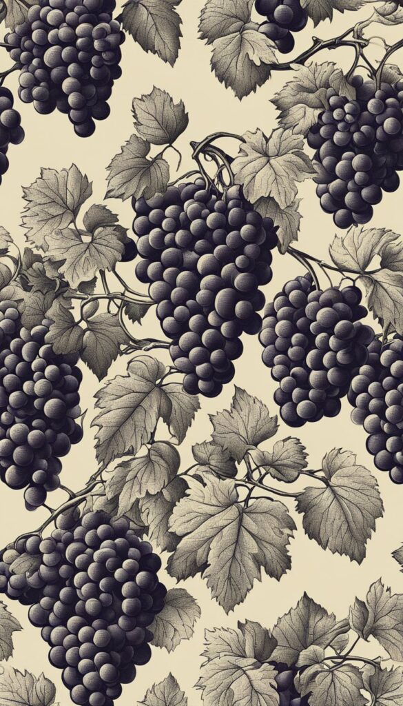50+ Grape Vine Pattern Background Illustrations (Free, High-Res ...