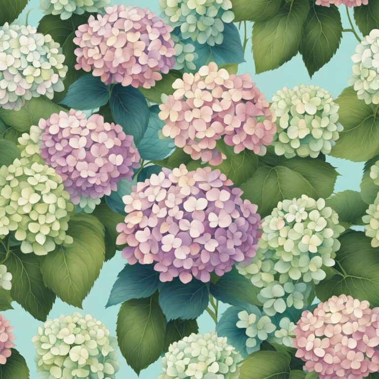 50+ Hydrangea Flower Pattern Background Illustrations (Free Download ...