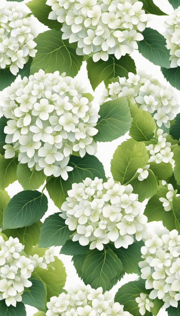 50+ Hydrangea Flower Pattern Background Illustrations (Free Download ...