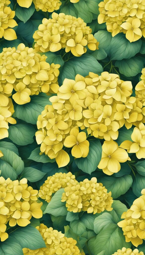 50+ Hydrangea Flower Pattern Background Illustrations (Free Download ...