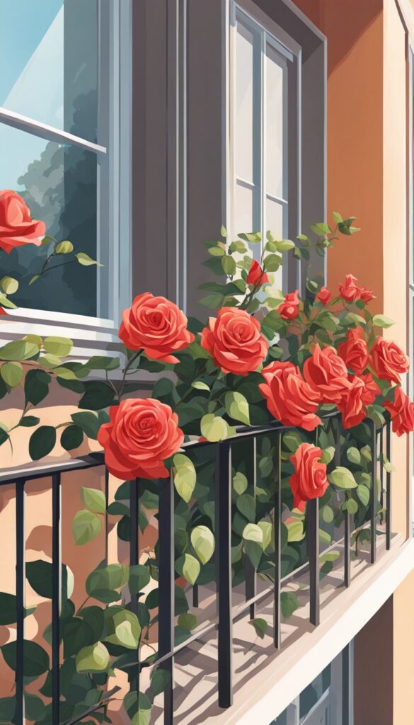40+ Roses on Balcony Romantic Ideas and Inspiration - Trails and Freedom