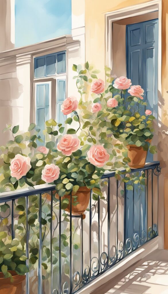 40+ Roses on Balcony Romantic Ideas and Inspiration - Trails and Freedom