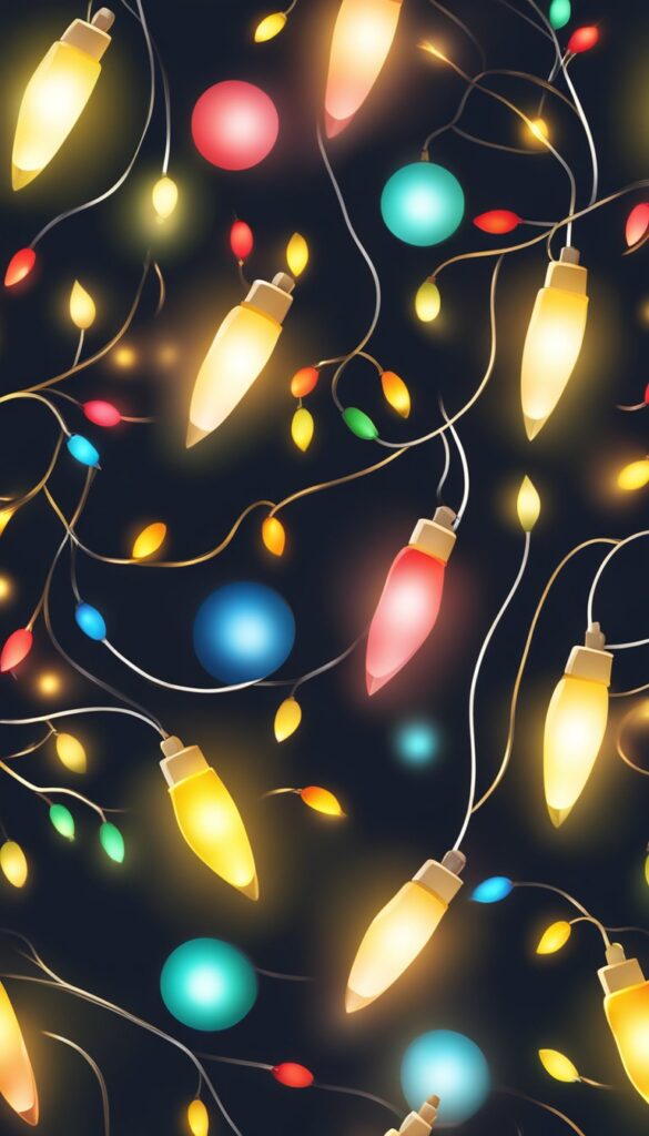 50+ Christmas Lights Backgrounds, Illustrations, and Inspiration (Free ...
