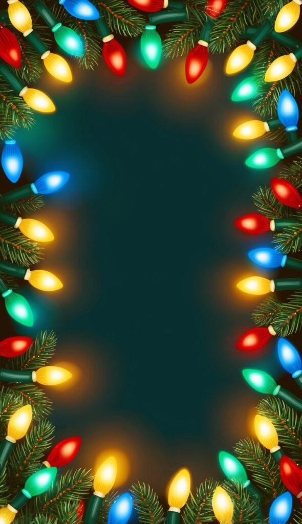 50+ Christmas Lights Backgrounds, Illustrations, and Inspiration (Free ...