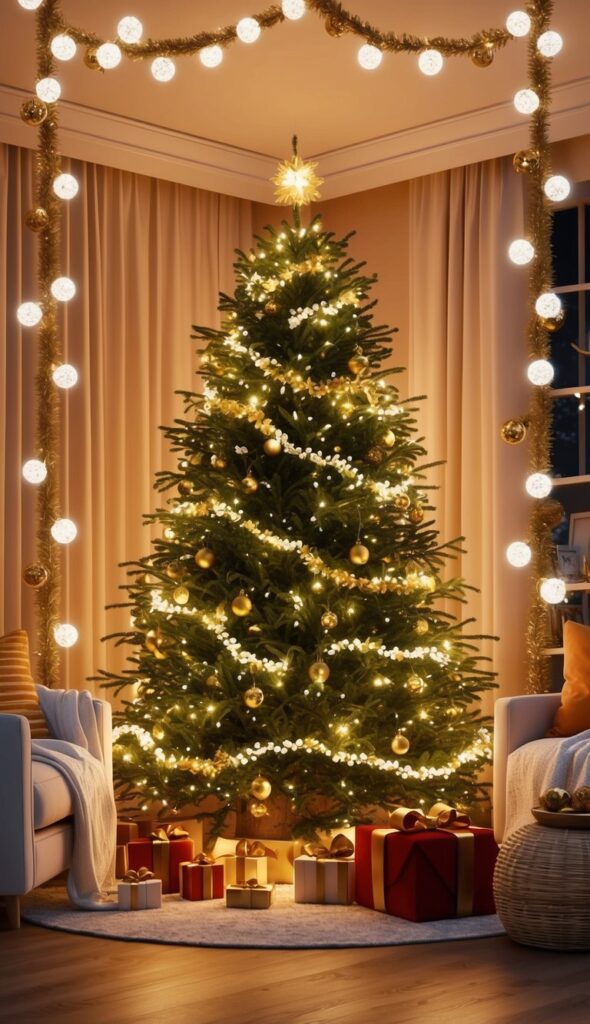 50+ Christmas Lights Backgrounds, Illustrations, and Inspiration (Free ...