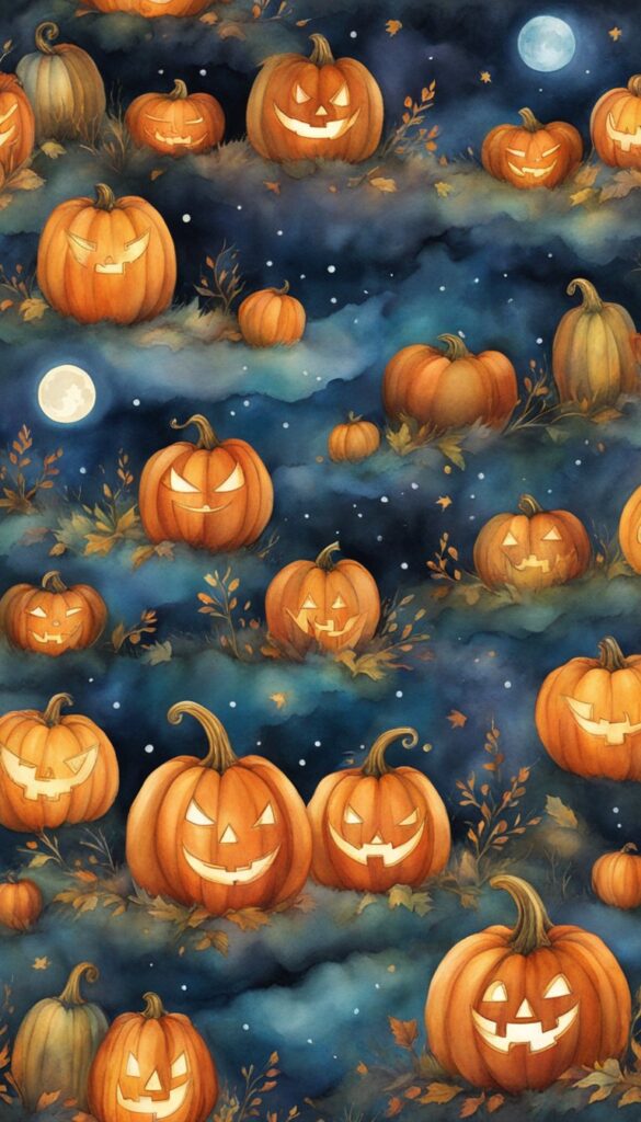 50+ Halloween Pumpkins Wallpapers, Backgrounds, Illustrations, (Free ...