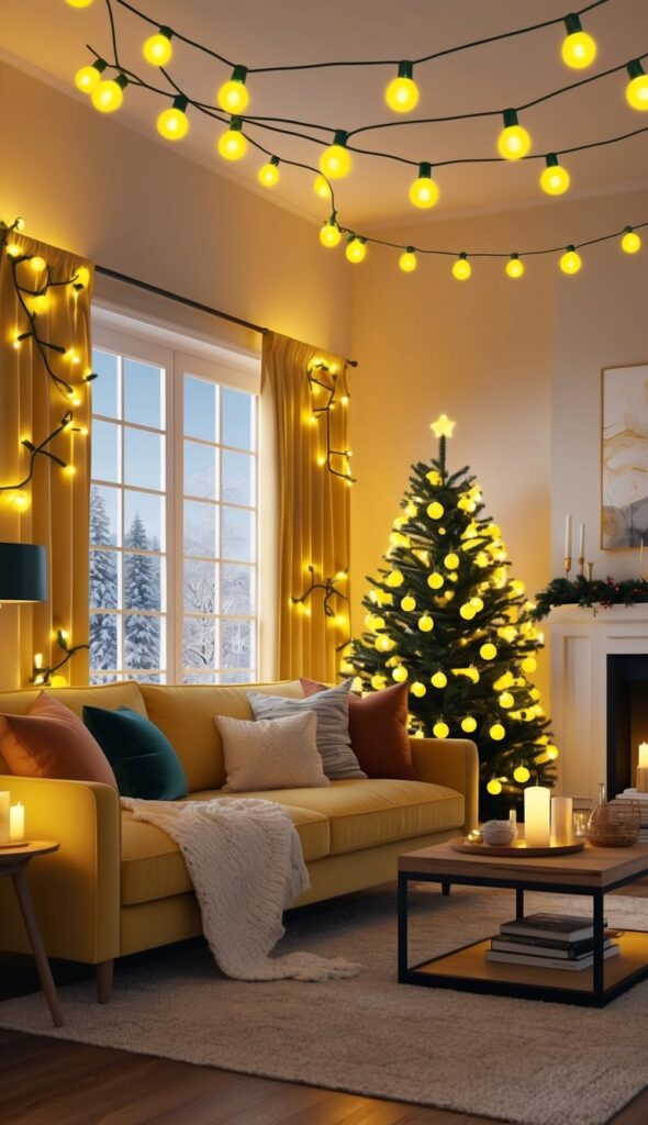 50+ Christmas Lights Backgrounds, Illustrations, and Inspiration (Free ...