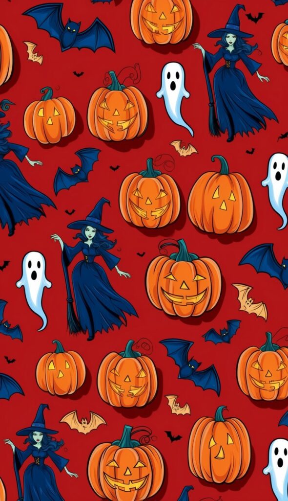 35+ Halloween Pattern Backgrounds, Illustrations, Wallpapers (Free ...