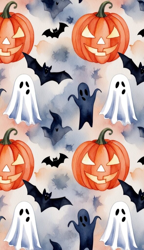 35+ Halloween Pattern Backgrounds, Illustrations, Wallpapers (Free ...