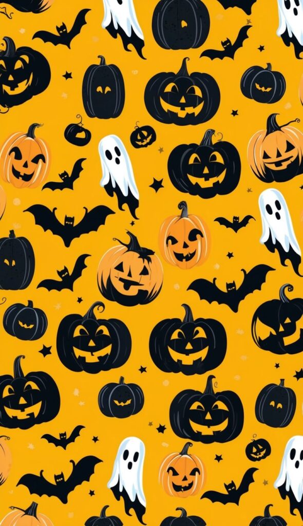 35+ Halloween Pattern Backgrounds, Illustrations, Wallpapers (Free ...