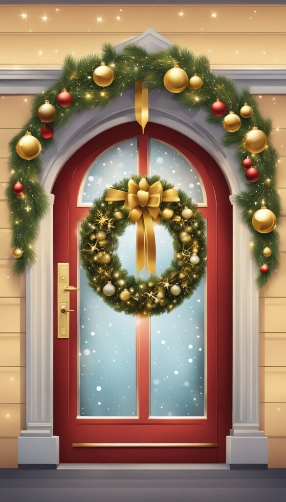 40+ Christmas Door Wreath Ideas and Illustrations to Inspire Your ...