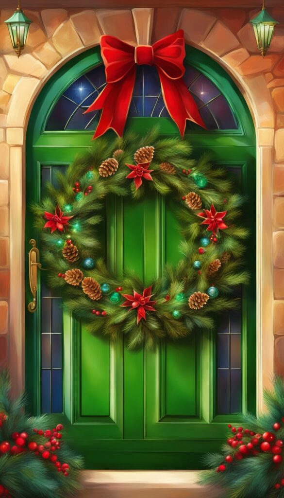 40+ Christmas Door Wreath Ideas and Illustrations to Inspire Your ...