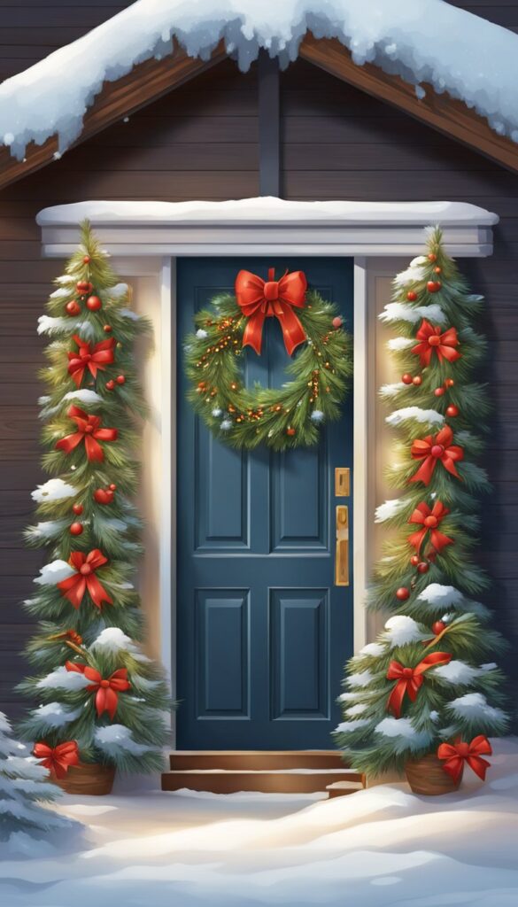 40+ Christmas Door Wreath Ideas and Illustrations to Inspire Your ...
